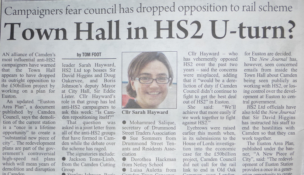 Camden Council and paying the price of HS2 - The Fitzrovia News