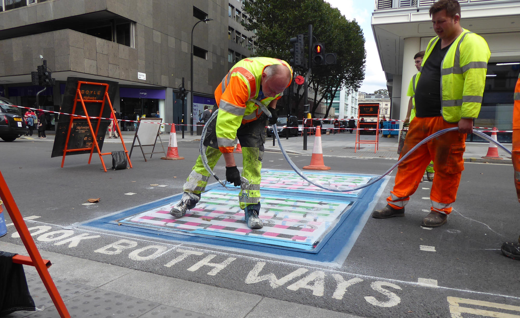Work starts on 'colourful crossings' on Tottenham Court Road - The ...